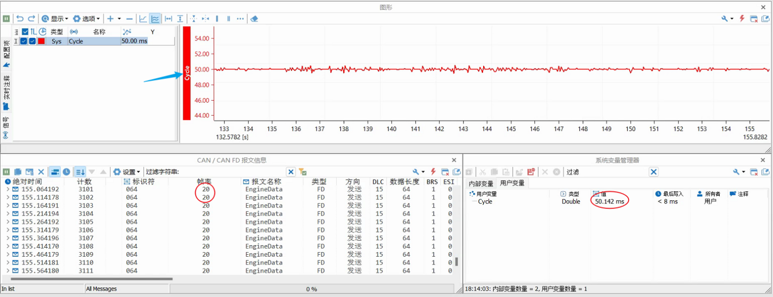 TSMaster小功能之如何在图形中监控某一条DBC报文发送周期？ - 上海同星智能科技有限公司