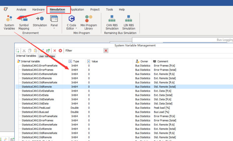 应用笔记 | TSMaster快速入门篇（1）-系统变量 - 上海同星智能科技有限公司